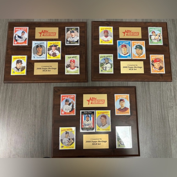 Topps | Other | 208 Topps Heritage Mlb Set Plaque Authentic Cards ...